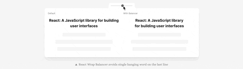 Balancing and Improving Readability of Web Titles with react-wrap-balancer - Eason Chang